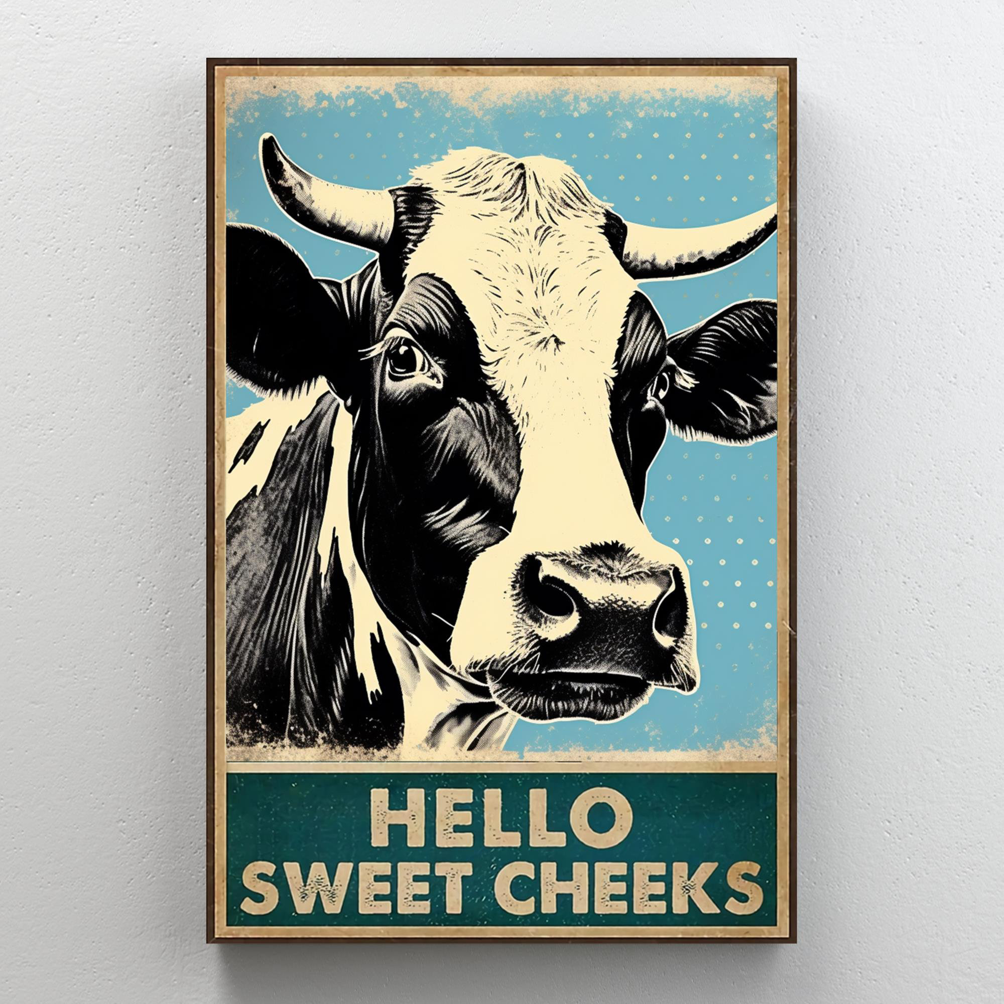 Trinx Cow Hello Sweet Cheeks | Wayfair